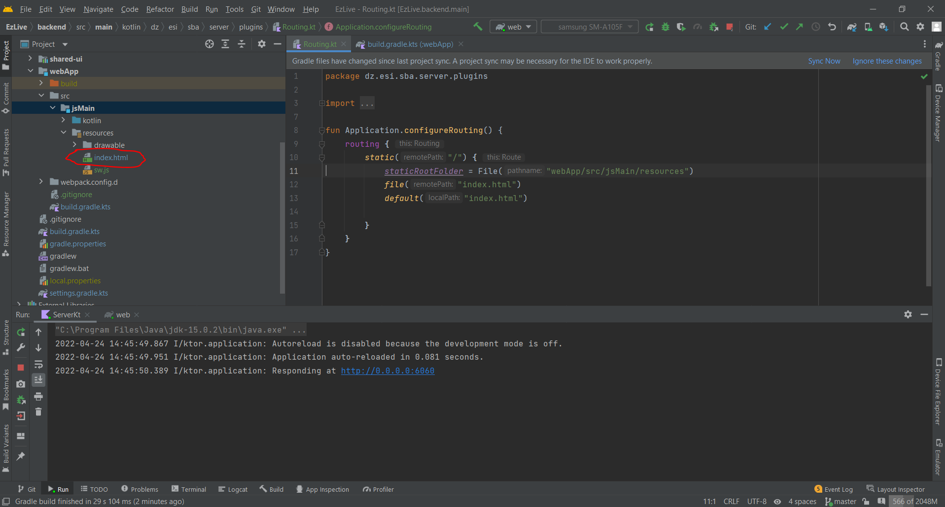 How to serve webApp js from a backend server kotlinlang #compose-web