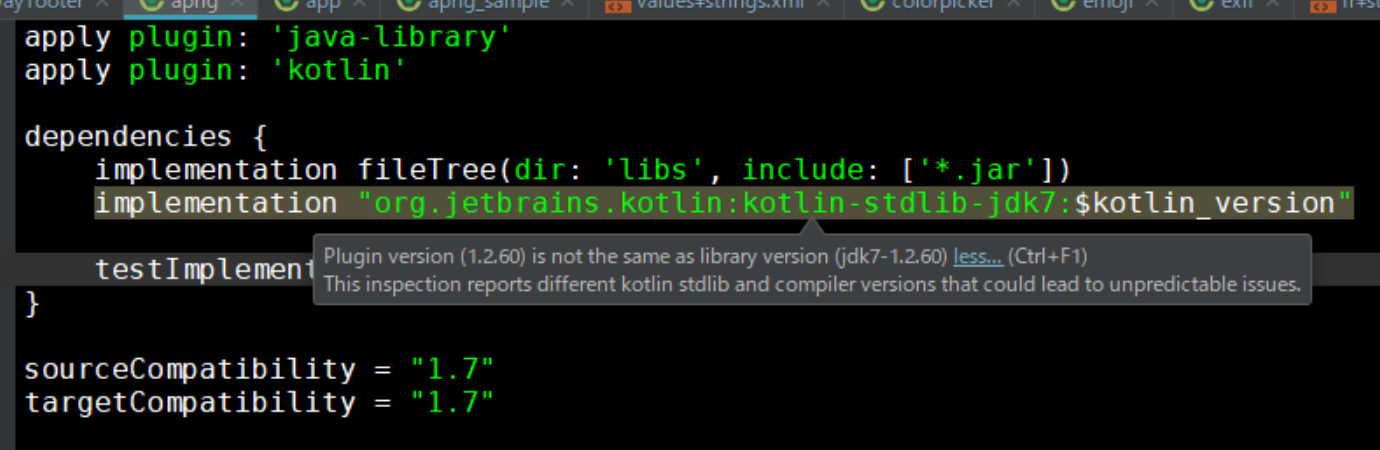 How to avoid this warning kotlinlang #android